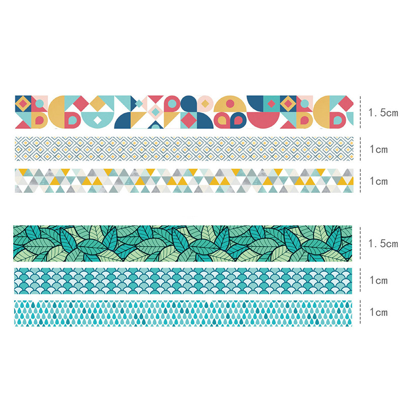 Combination Package Set Journal Tape Basic Washi - Temu