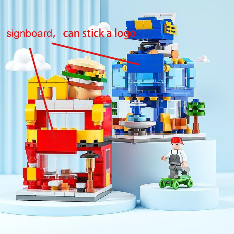 Mini Street View Building Block City Children's Puzzle - Temu
