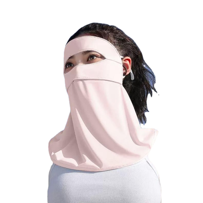 Ear Loop Ice Silk Mask Thin Breathable Full Cover Sunscreen - Temu United