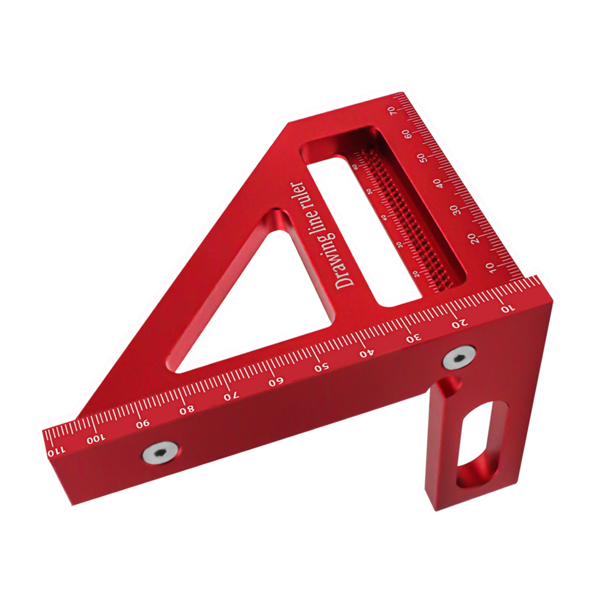 Carpenter Square Aluminum Miter Triangle Hole Ruler - Temu