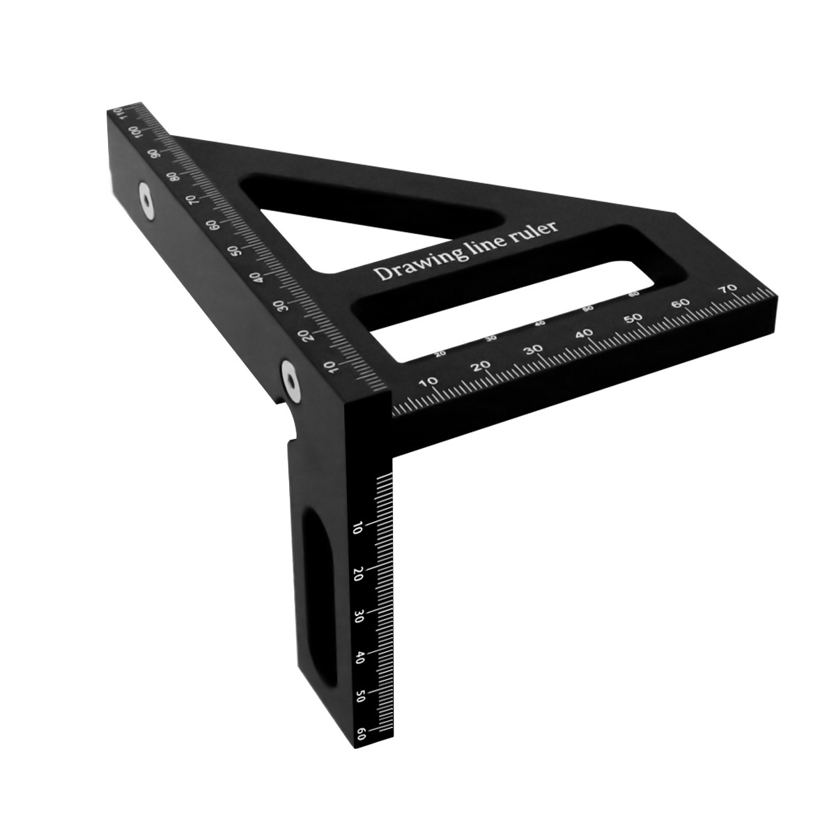Carpenter Square Aluminum Miter Triangle Hole Ruler - Temu