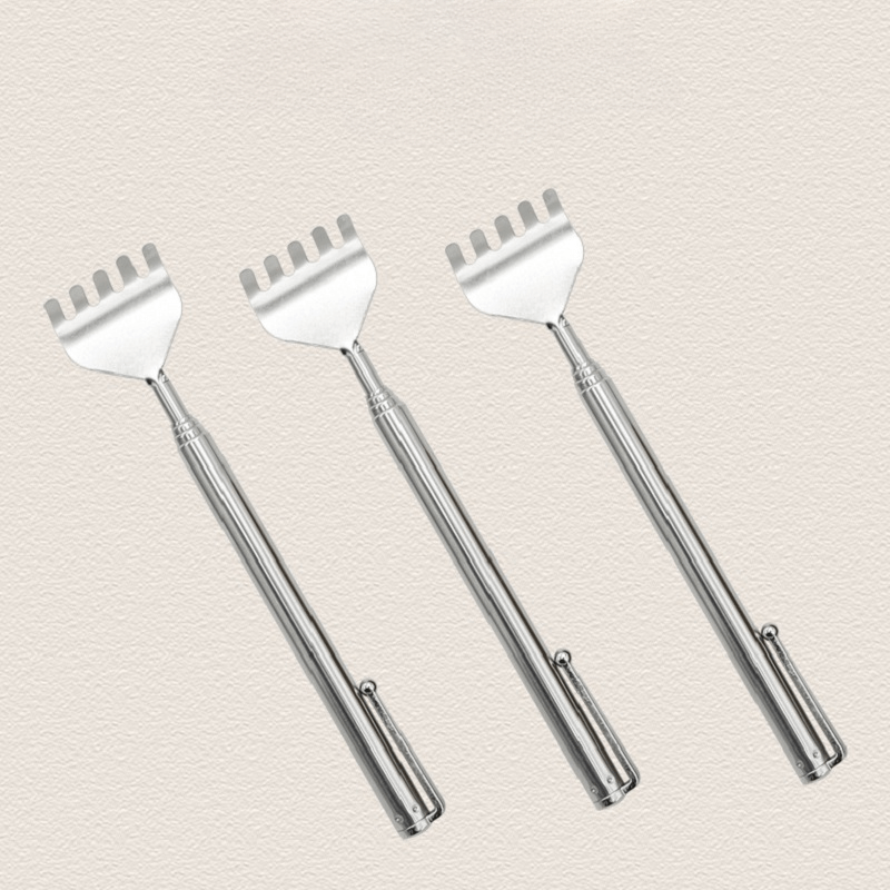 1 2 3pcs Adjustable Back Scratcher Stainless Steel Back Telescopic ...
