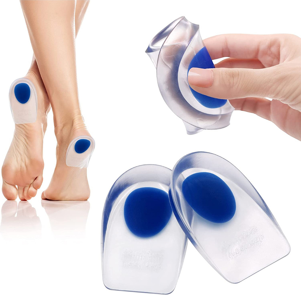 soft silicone gel heel cups foot massager cushion heel spur Temu United Kingdom