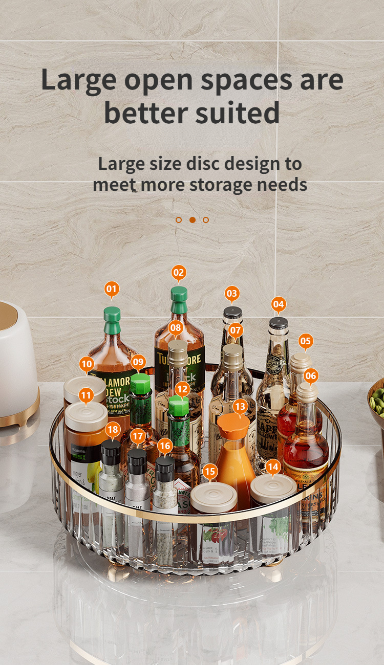 Rotating Spice Spinner Spice Rack Organizer Transparent - Temu