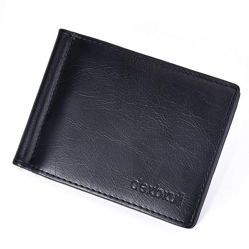 Vintage Mens Simple Pu Leather Wallet With Card Slots In And Dark Brown ...