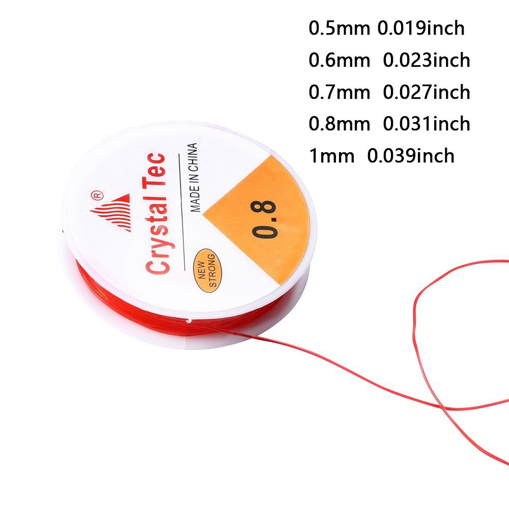 Colorful Plastic Cord Elastic Rope Round Crystal Line Multi - Temu ...