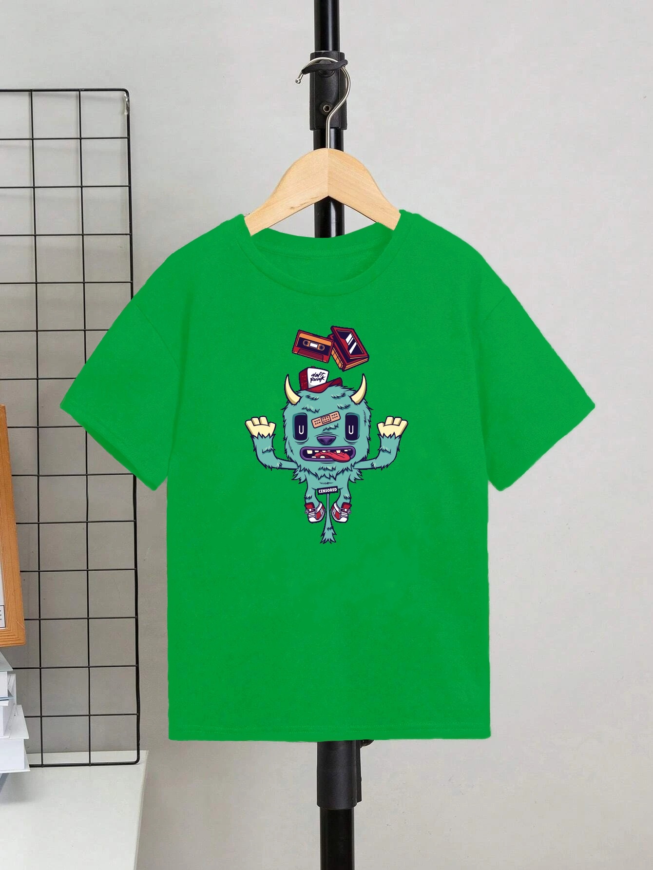 Little Monster Print Boys Creative T shirt Casual - Temu New Zealand