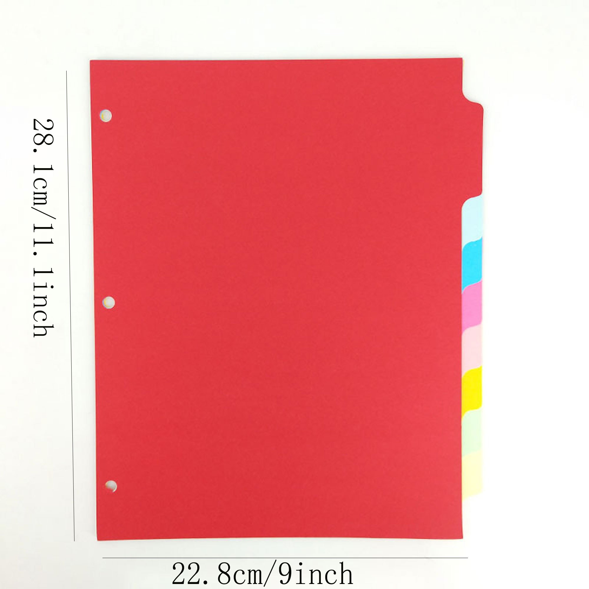 Classification Paper Color A4 Spacer Paper 3 Holes Loose - Temu