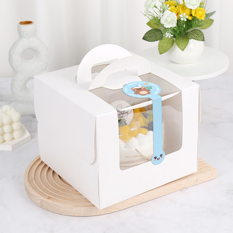 Cute Rectangular Sticker Gift Box Sealing Sticker - Temu