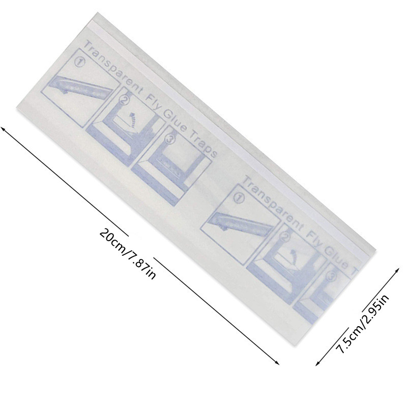 10pcs 강력한 파리 접착 트랩 벌레 스티커 창문 파리 곤충 잡는 기계 안티 Uv 방수 점착식 파리 종이 함정 유리 스티커 Patio Lawn And Garden