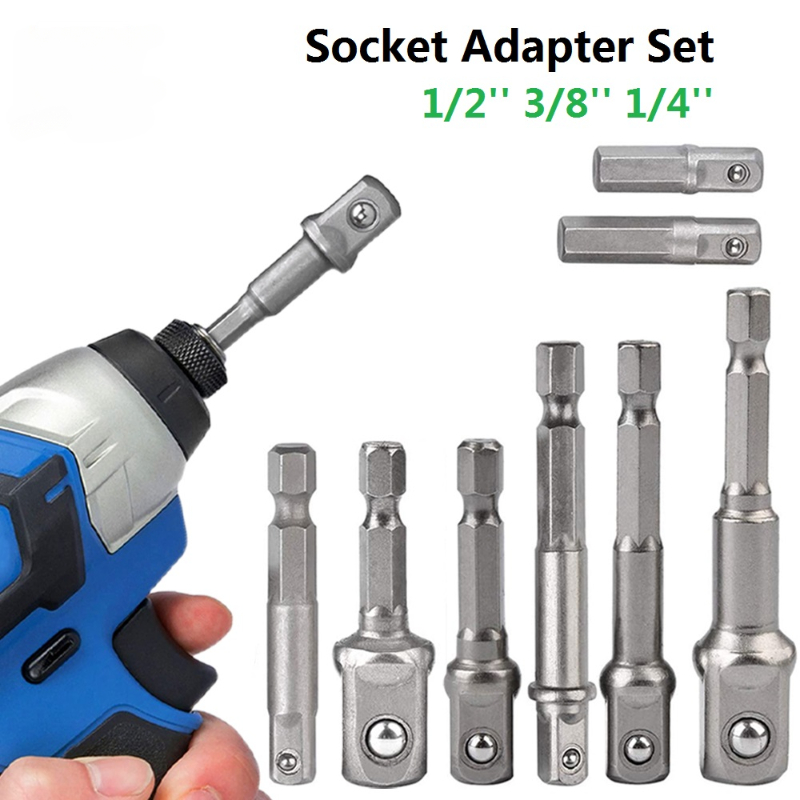 Drill Socket Adapter Kit Impact Drill Extension Bit Socket - Temu