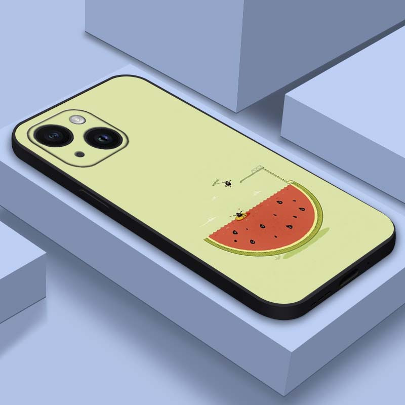 Watermelon Tpu Anti fall Soft Matte Protective Phone - Temu Australia