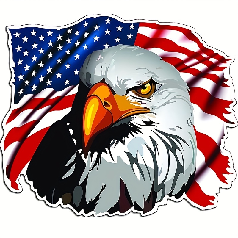 bald american flag vinyl sticker decal car truck suv - Temu