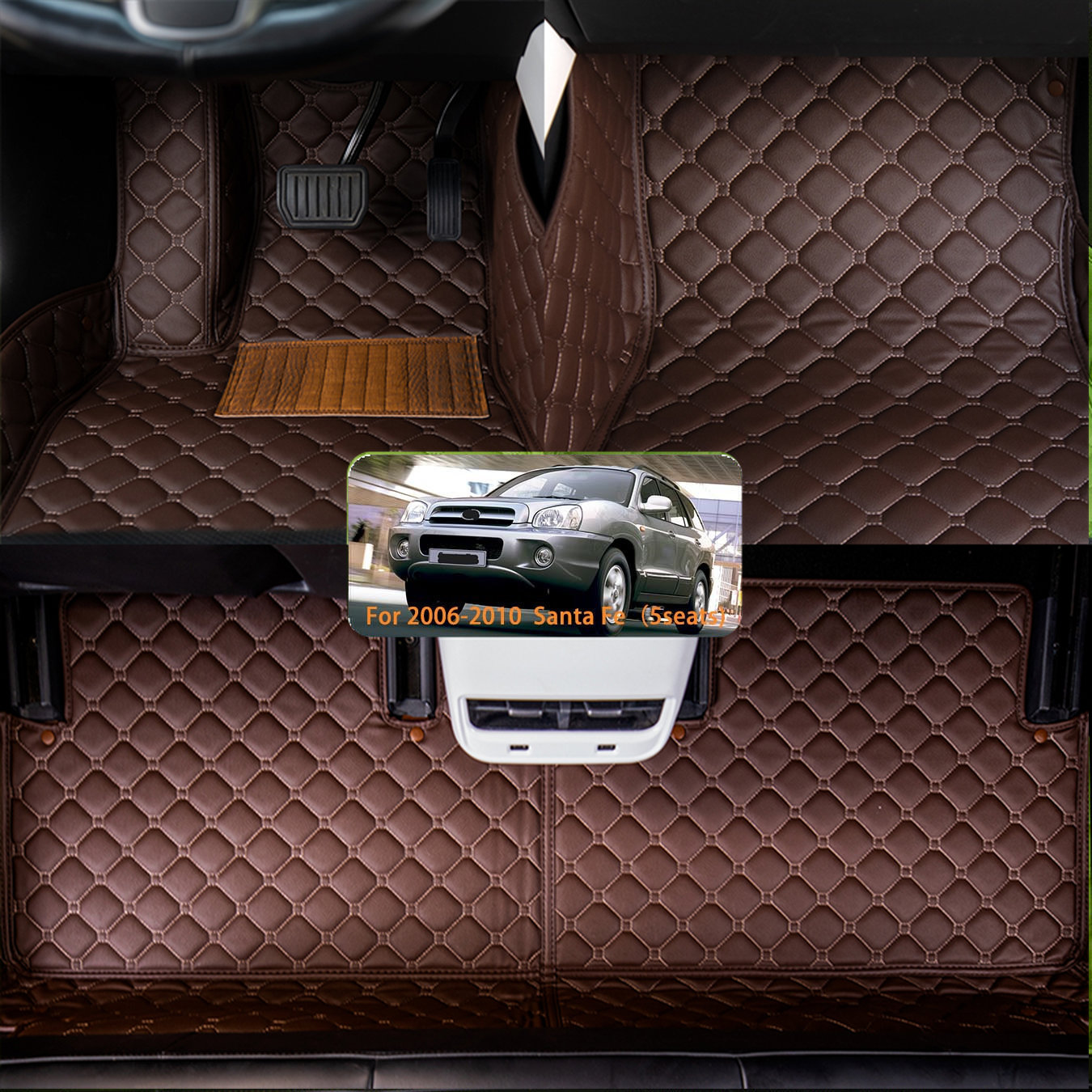 Lhd] Santa Fe (5seats) 2006 2010 Three Layer Pvc Stereo Full - Temu Ireland