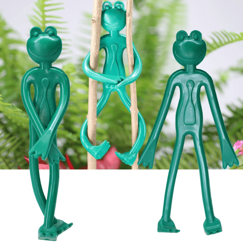 Reusable Cable Wire Tie Garden Green Frog shaped Decorative - Temu ...
