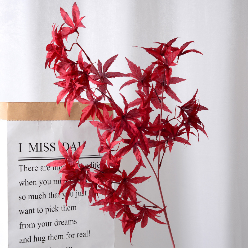 1pc artificial 35 94 inches fall maple leaf stem for xmas thanksgiving ...