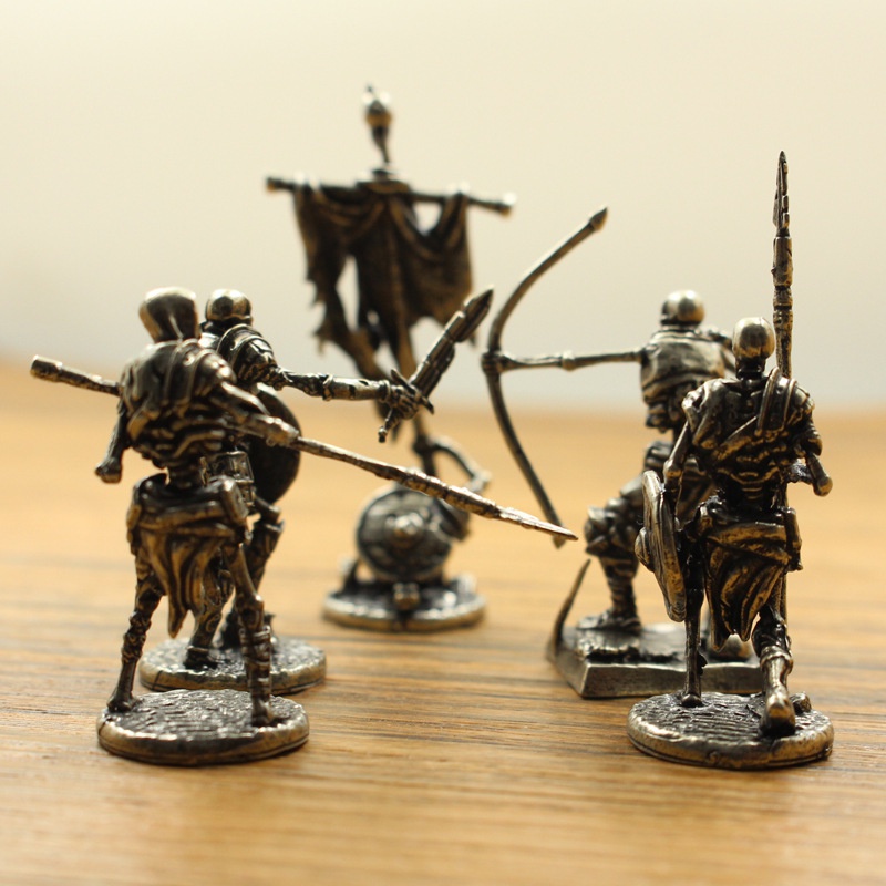 Copper Skeleton Legion Figurines Miniature Decoration Retro - Temu