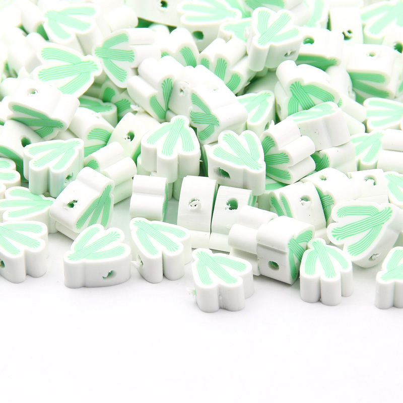 cute cartoon light green cactus pattern polymer clay spacer - Temu Canada