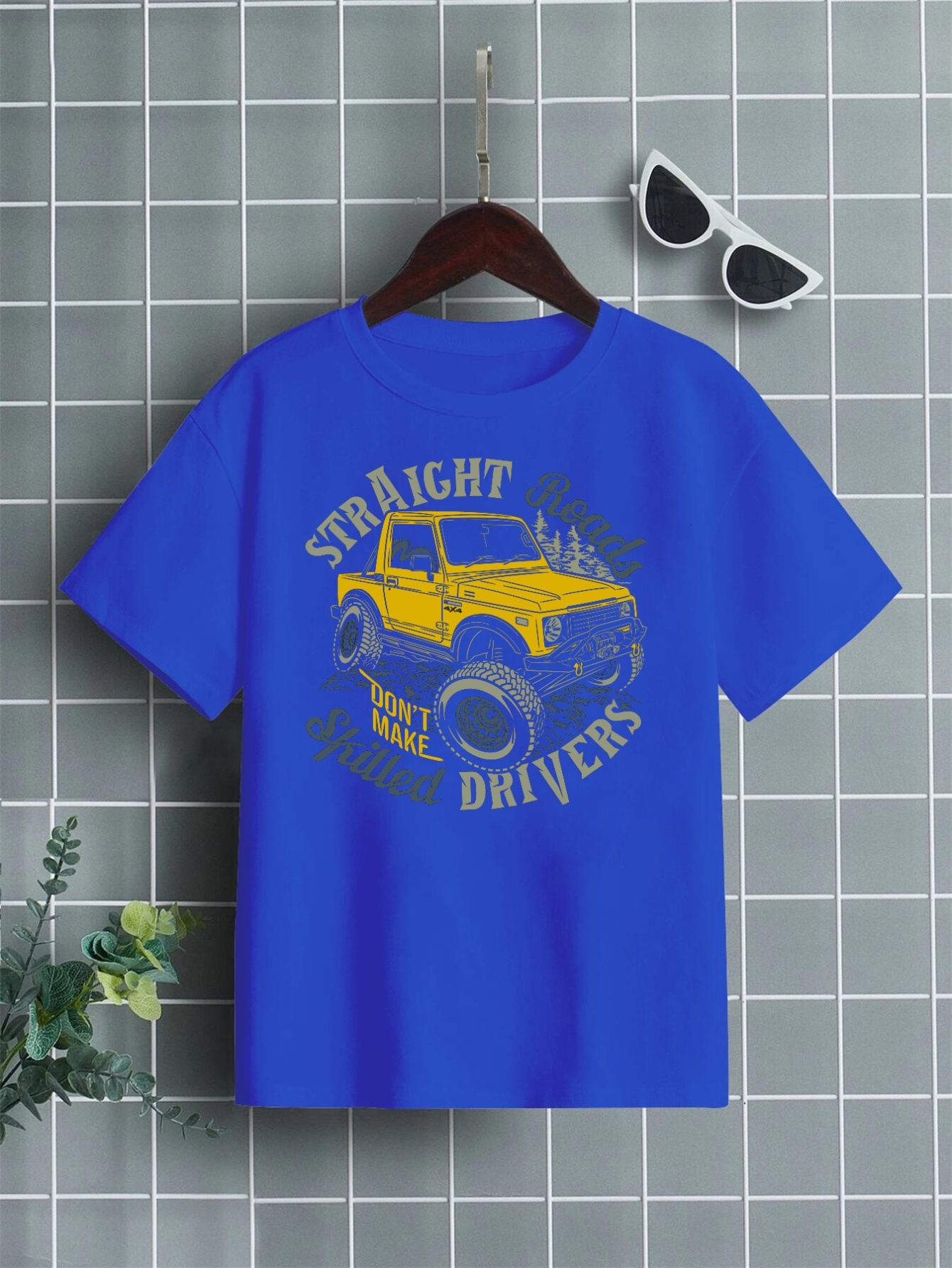 road vehicle straight drivers letter print t - Temu Australia