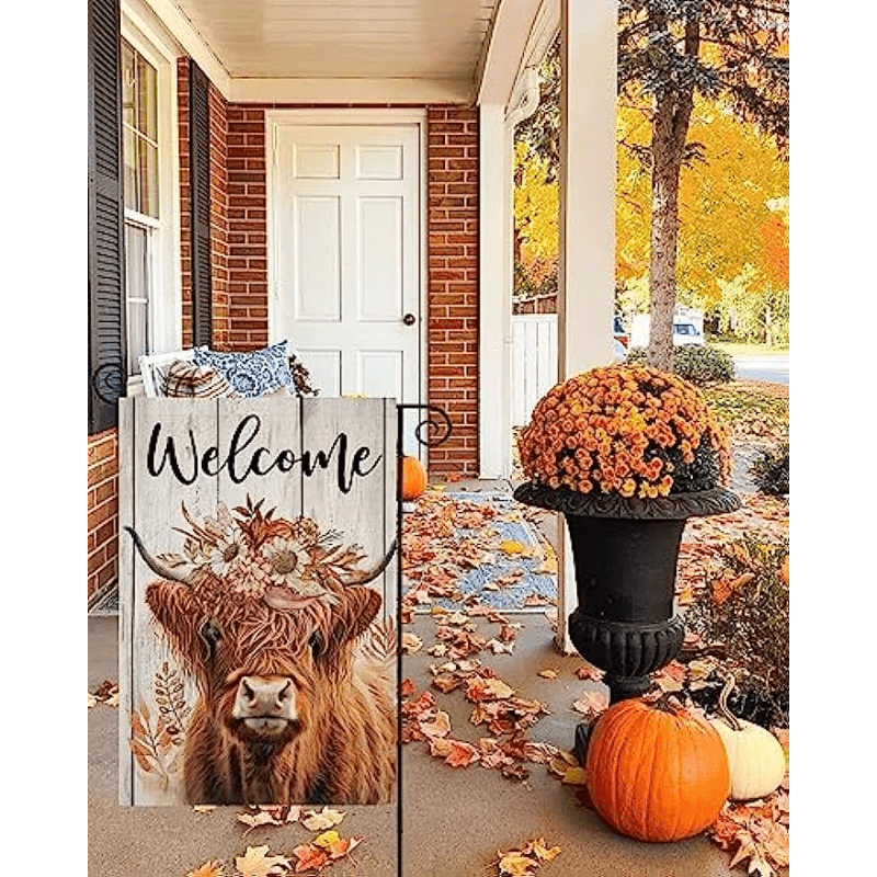 Garden Flags Outside Decorations Thanksgiving - Temu