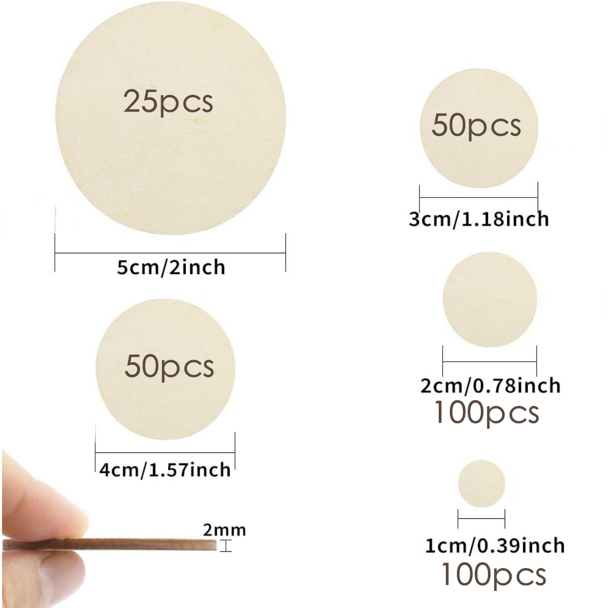 Wooden 5 Size Wood - Temu United Kingdom