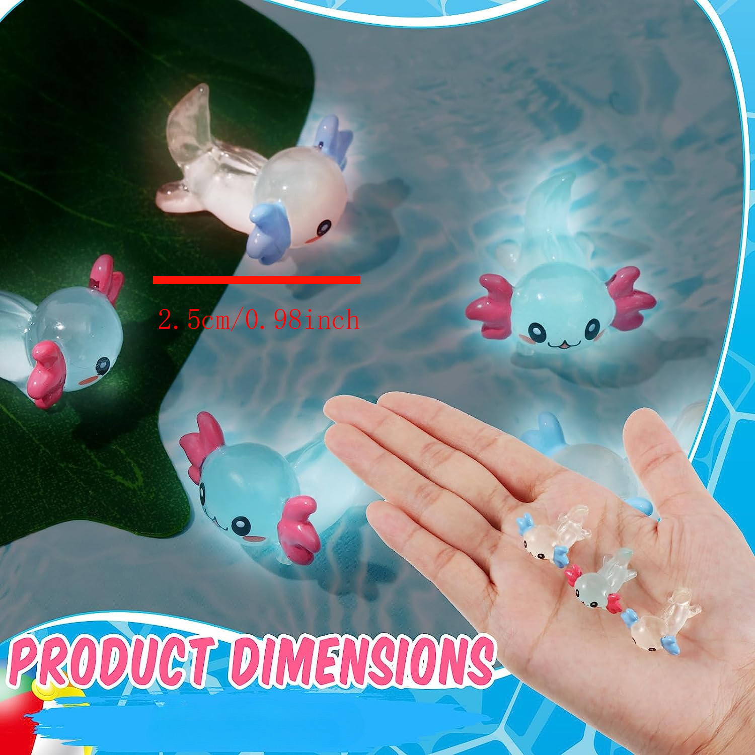 Mini Resin Axolotl Tiny Animal Figurine Miniature Figures - Temu Canada