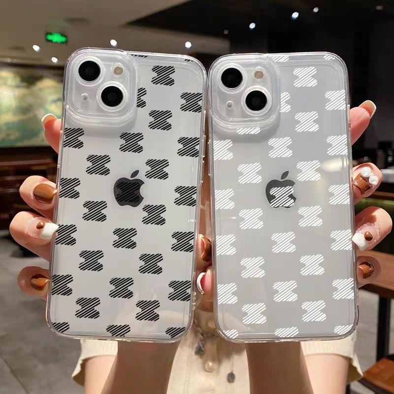 Letter Graphic Phone Case Iphone 11 14 13 12 Pro Max Mini X - Temu ...