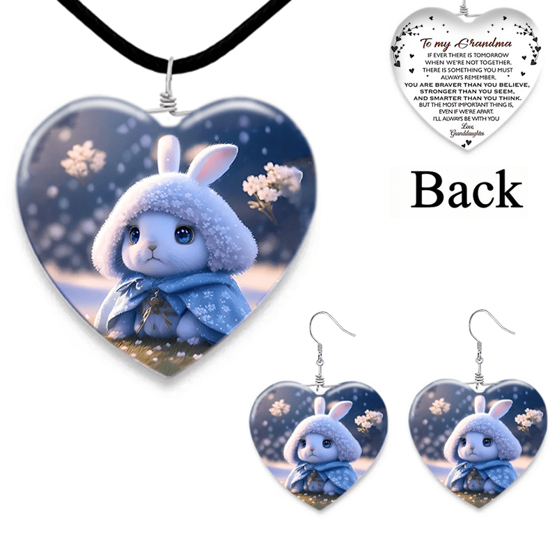 Rabbit Pattern shaped Pendant - Temu