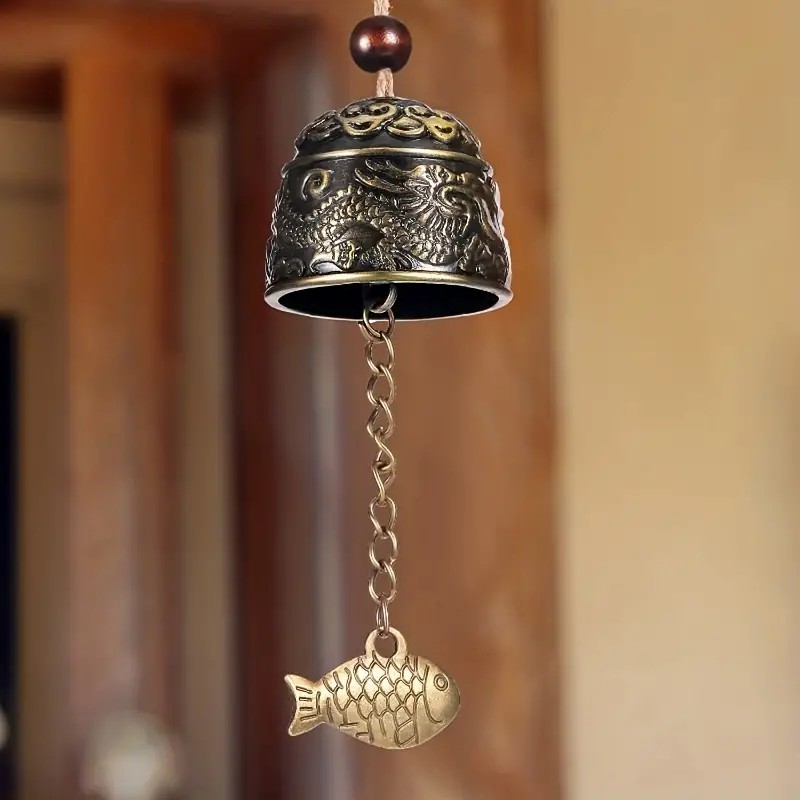Vintage Dragon Bell Fengshui Wind Chimes Good Luck Hanging - Temu United