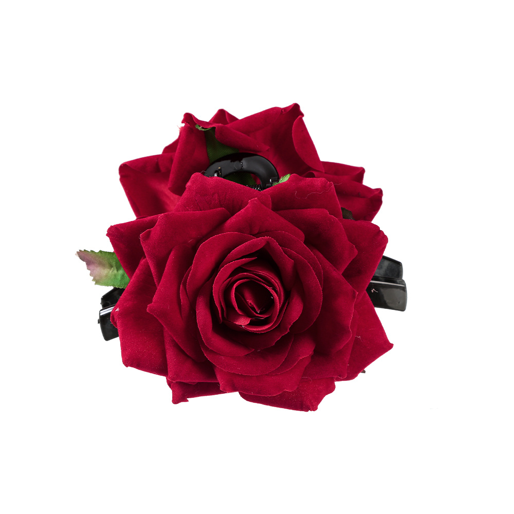 Rose Hair Claw Simulation Flower Hair Claw Elegant Ponytail - Temu United