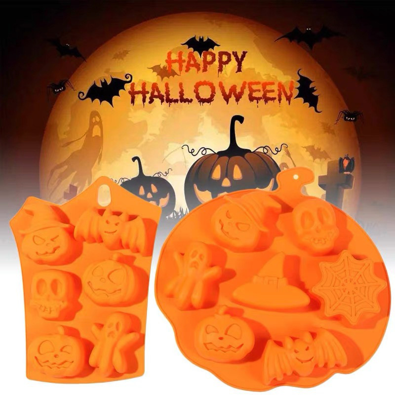 Halloween Chocolate Molds 3d Silicone Mold 6 Cake - Temu