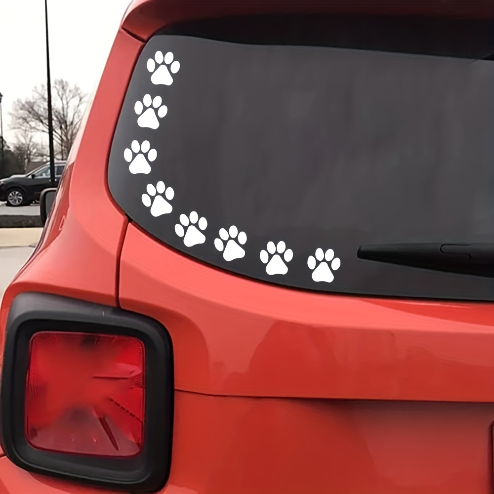 paw print decals dog car truck wall vinyl window stickers - Temu Ireland