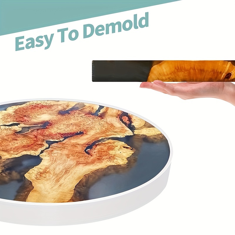 Oversize Resin Table Mold Round Silicone Epoxy Resin Molds - Temu