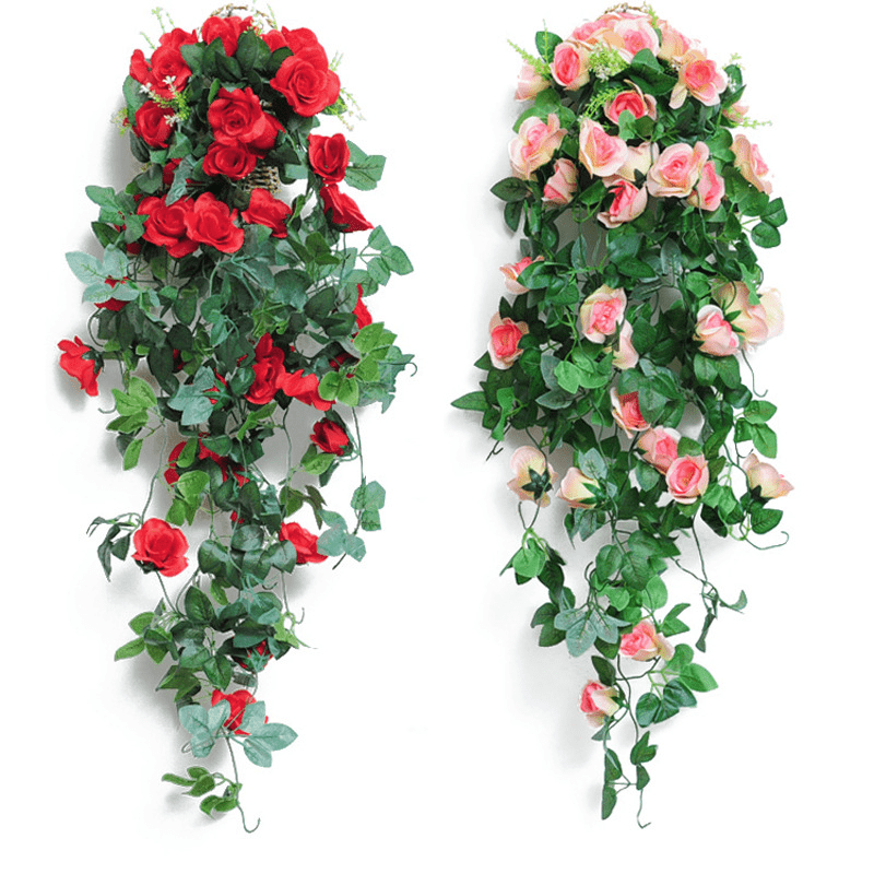 Simulation Flower Rose Vine Wall Hanging Orchid - Temu New Zealand