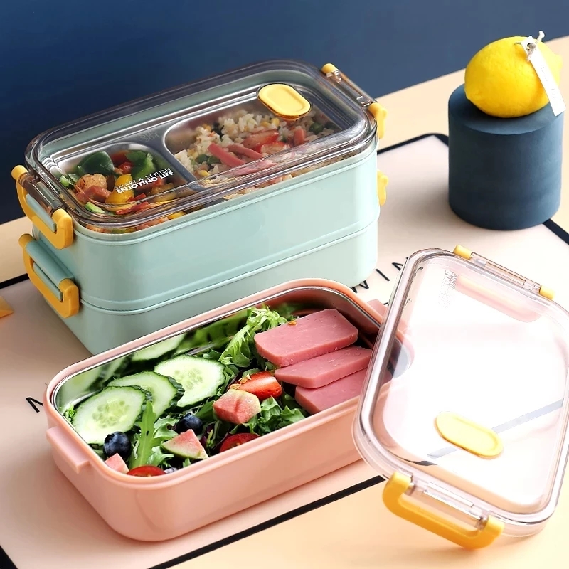 Office Picnic Bento Box Stainless Steel Portable Bento Lunch - Temu