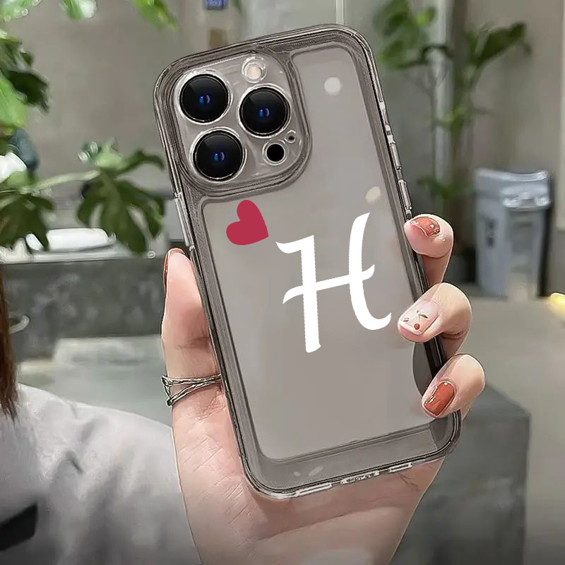 Letter H Graphic Luxury Shockproof Phone Case Iphone 14 13 - Temu ...