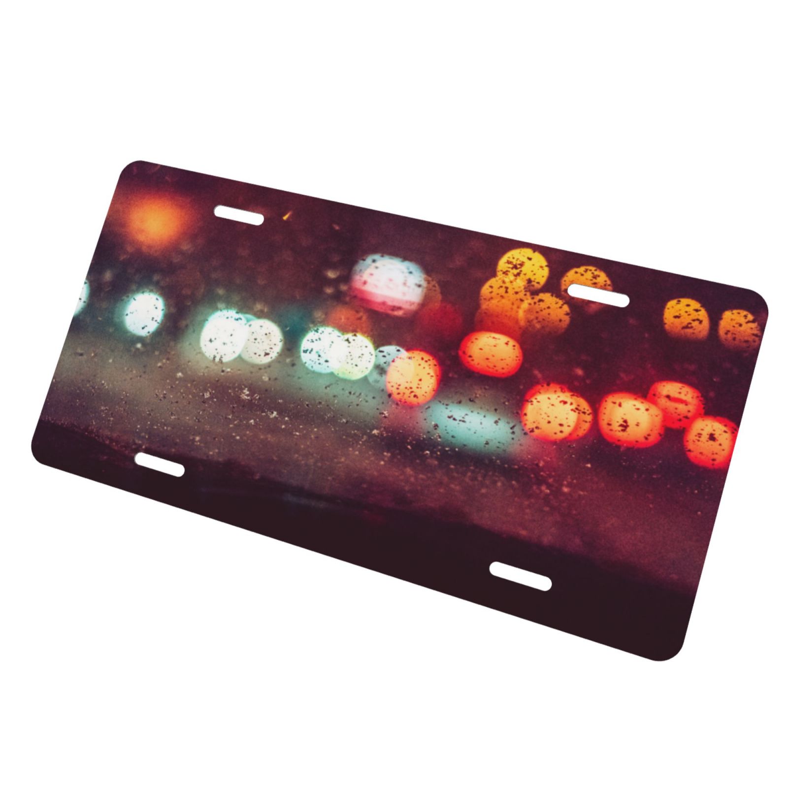 abstract traffic effect 5k pattern aluminum metal license plate car tag ...