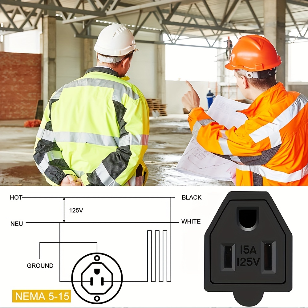 Extension Cord Upgrade 125v 15a 2pole 3wire Nema 5 15 Female - Temu