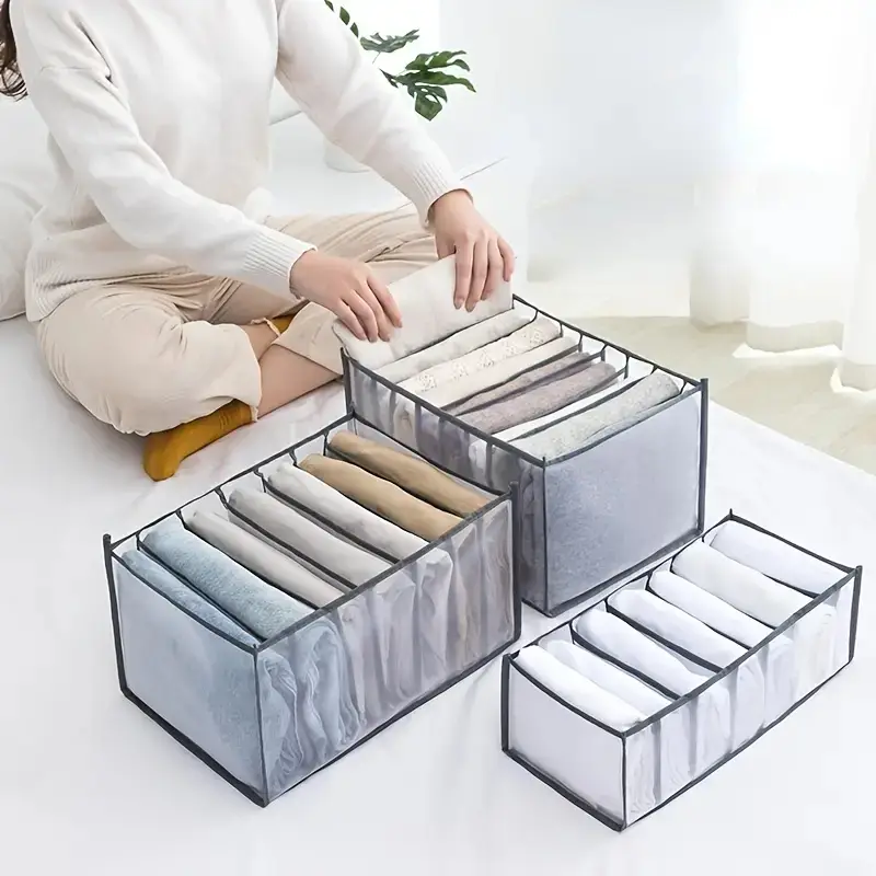 Wardrobe Clothes Organizer Drawer Underwear Sorting Bag Temu