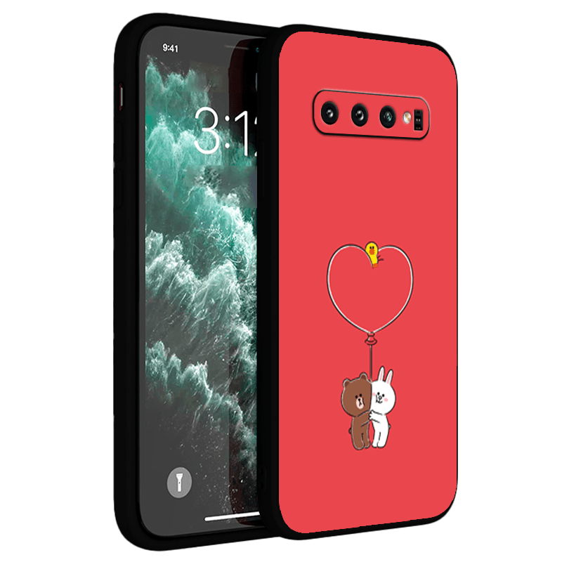 Cute Cartoon Bear Tpu Soft Protective Phone Case Samsung S10 - Temu ...