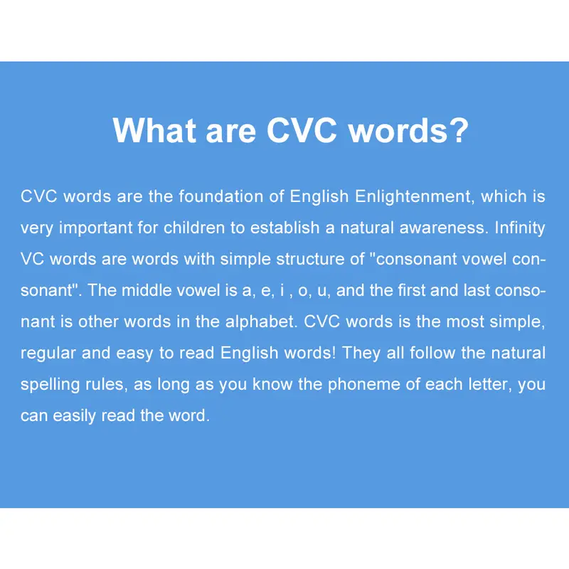 2권 영어 Cvc 단어 Phonics 통합 문서 언어 예술 기술 어린이를 위한 책 어린이 읽기 및 일치 및 소리 및 문장