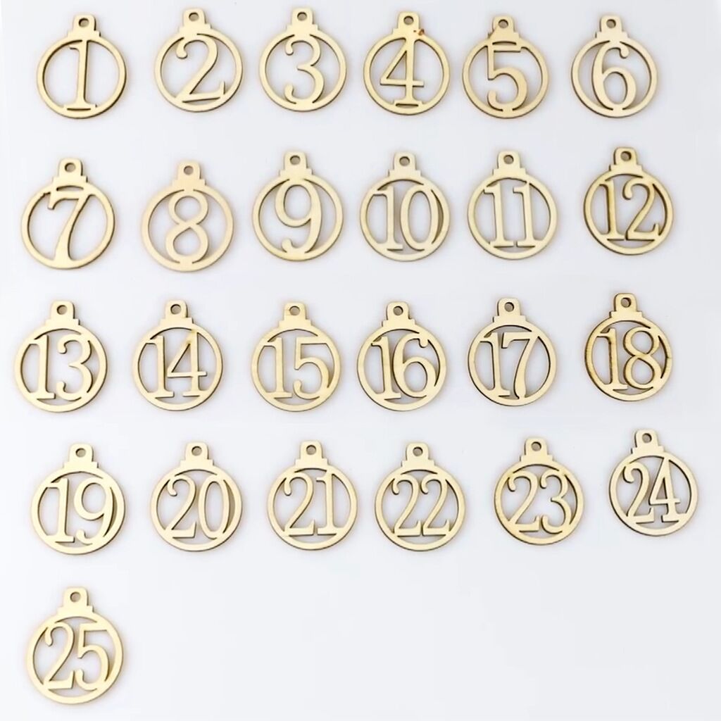 25 stück weihnachtskalenderanhänger digitale countdown - Temu Switzerland