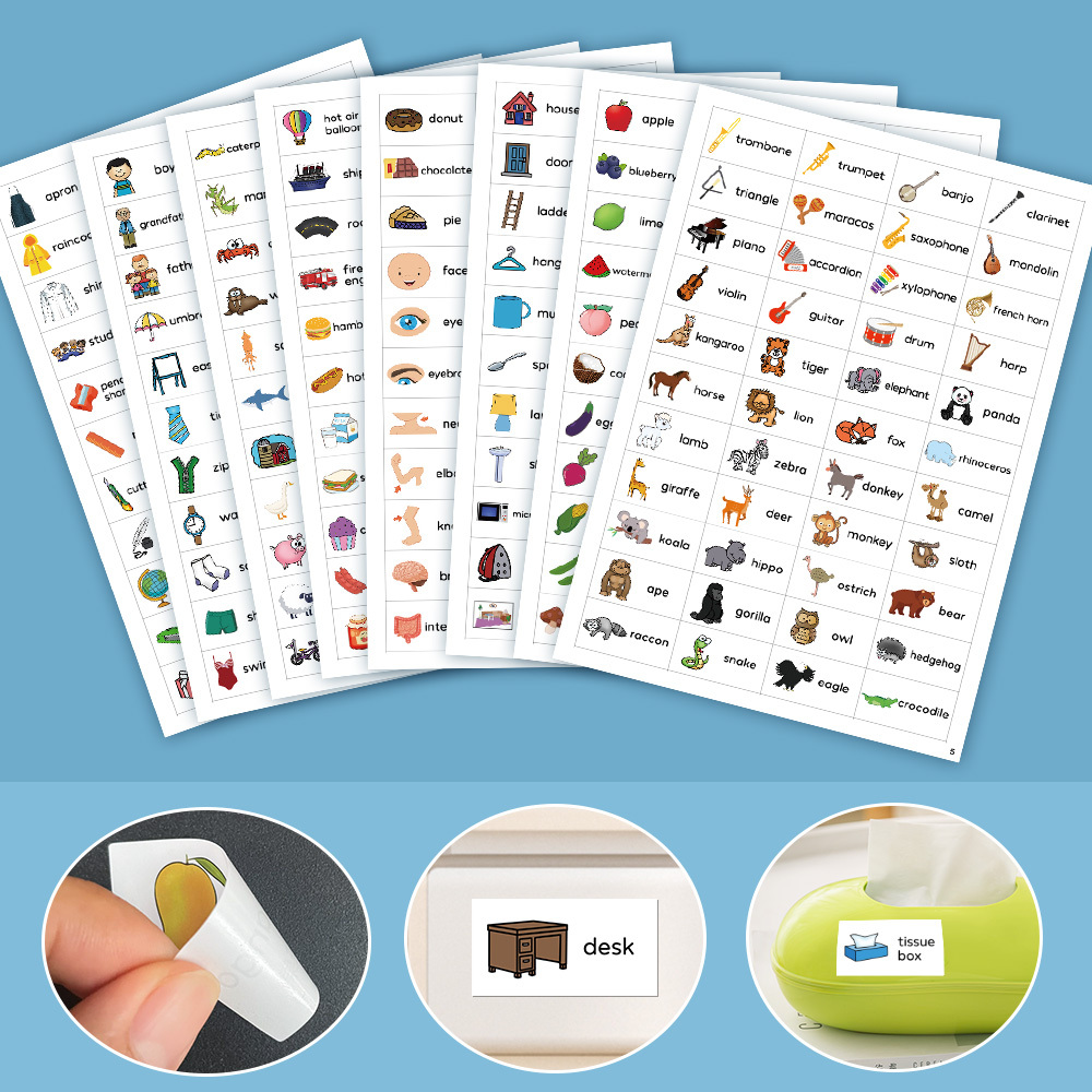 Learning Cute Stickers Family Daily Routines Sentences - Temu