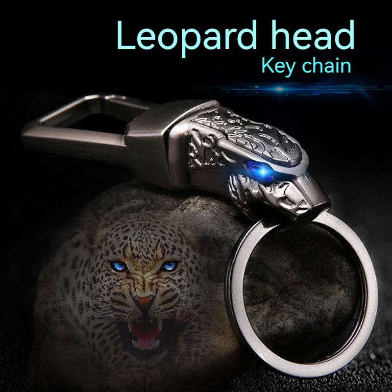 Leopard Head Key Chain Pendant For Men Belt Keychain For Men - Jewelry ...