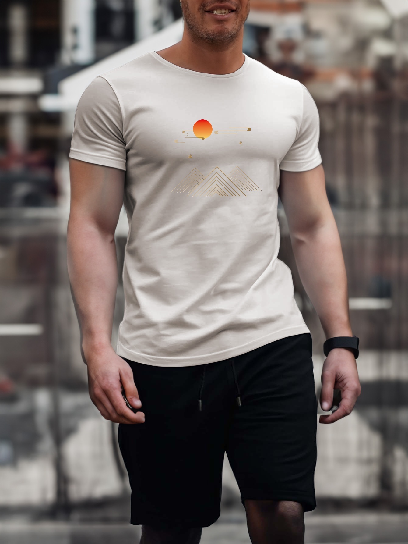 Camisetas Casuales De Estilo Simple Para Hombres Con Patrón - Temu Mexico