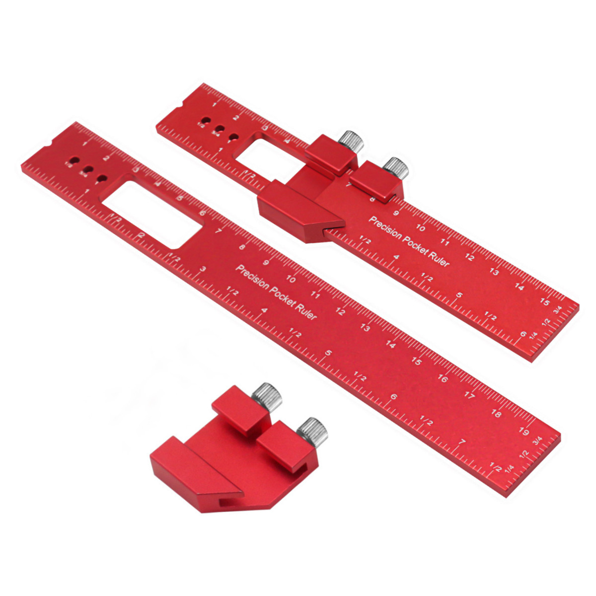 Precision Pocket Ruler Metal Slide Ruler Inch Metric - Temu