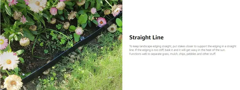 Garden Landscape Edging Kit Garden Edging Coil Comes Spikes Temu