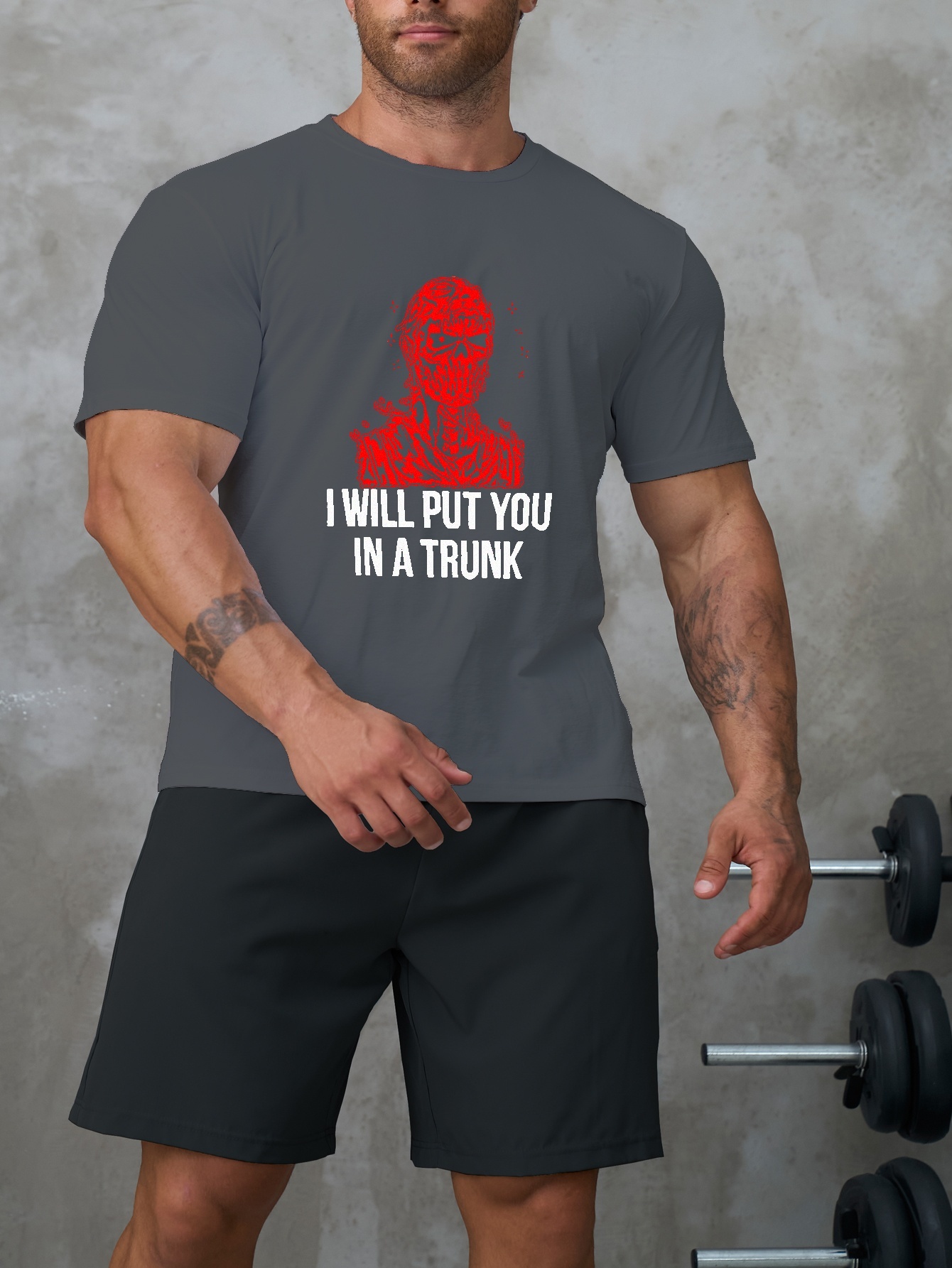 Summer Men's Trendy Tracksuit Skeleton "'ll Put In A Trunk" - Temu Norway