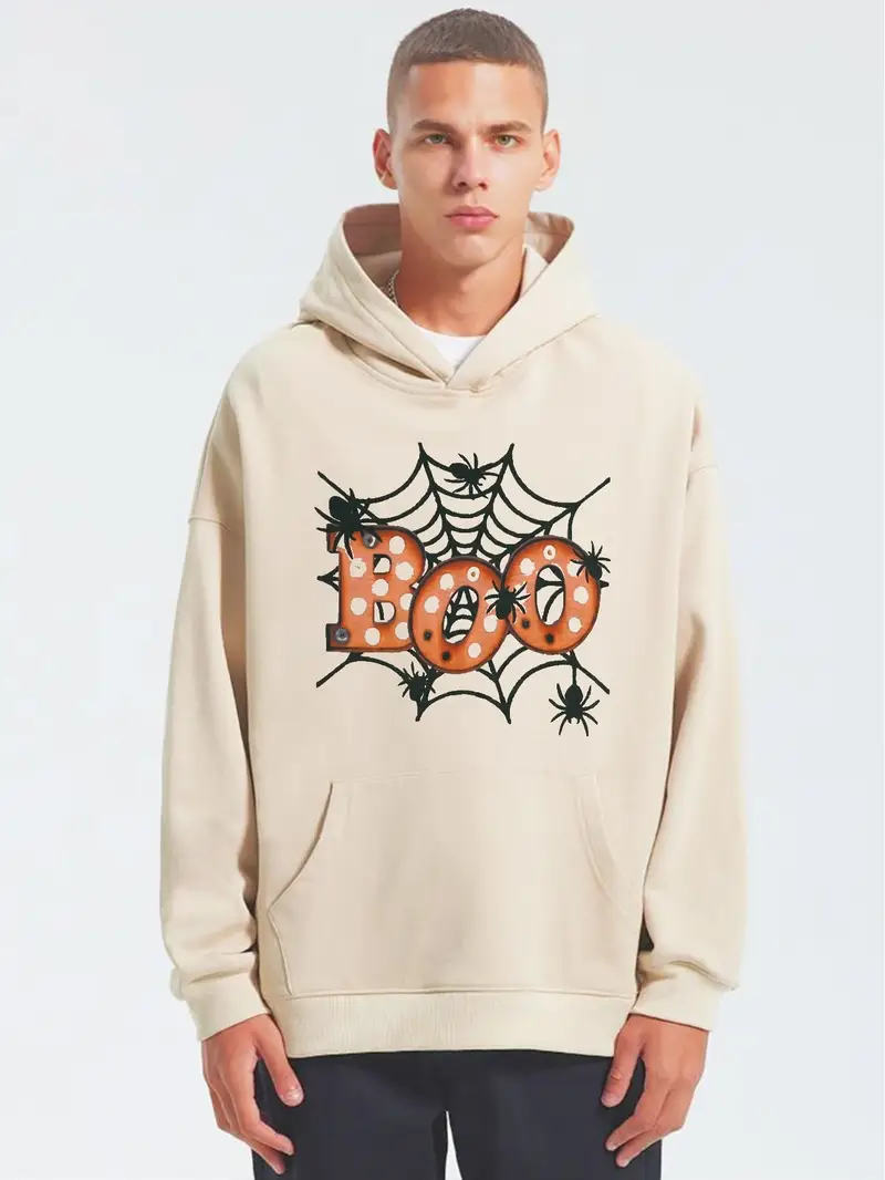 Spider Web Cobweb Print Hoodie Cool Hoodies For Men Mens Casual