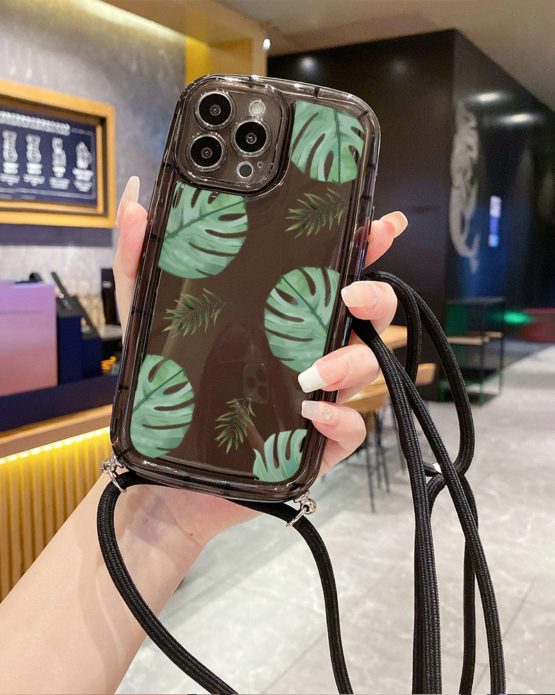 Graphic Printed Silicone Phone Case Lanyard Iphone 11 14 13 - Temu Norway